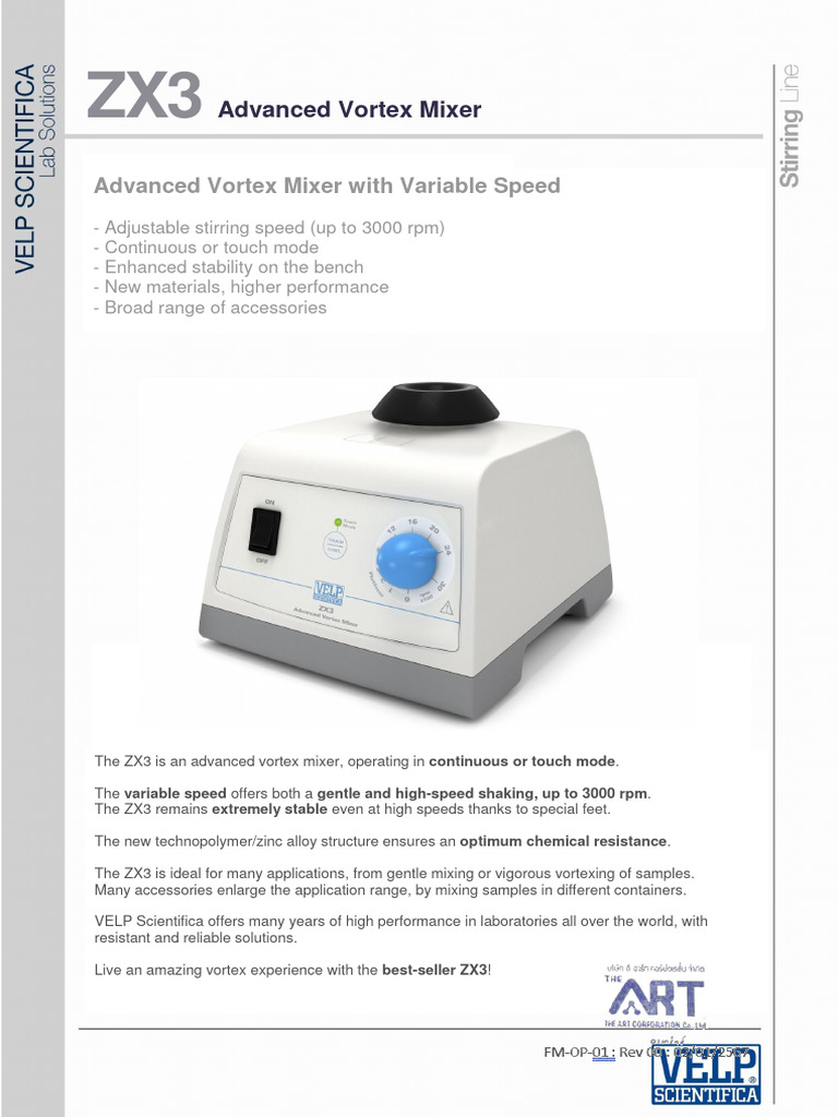 Velp zx3 Leaflet | PDF | Materials