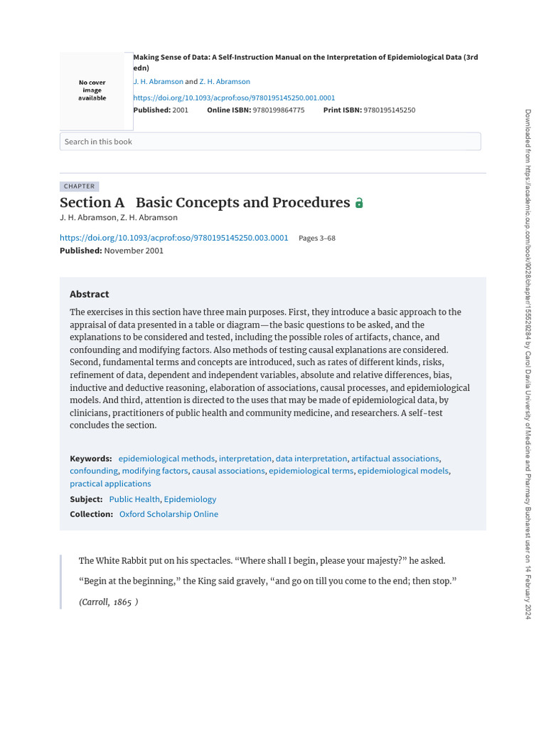 Section A Basic Concepts and Procedures A1-A4 | Download Free PDF ...