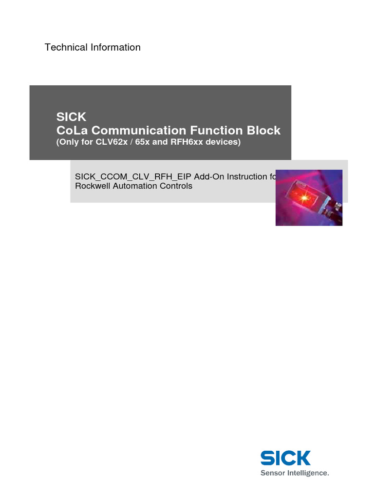 Sick Ccom CLV RFH Eip V1 10 en | PDF | Input/Output | Programmable ...