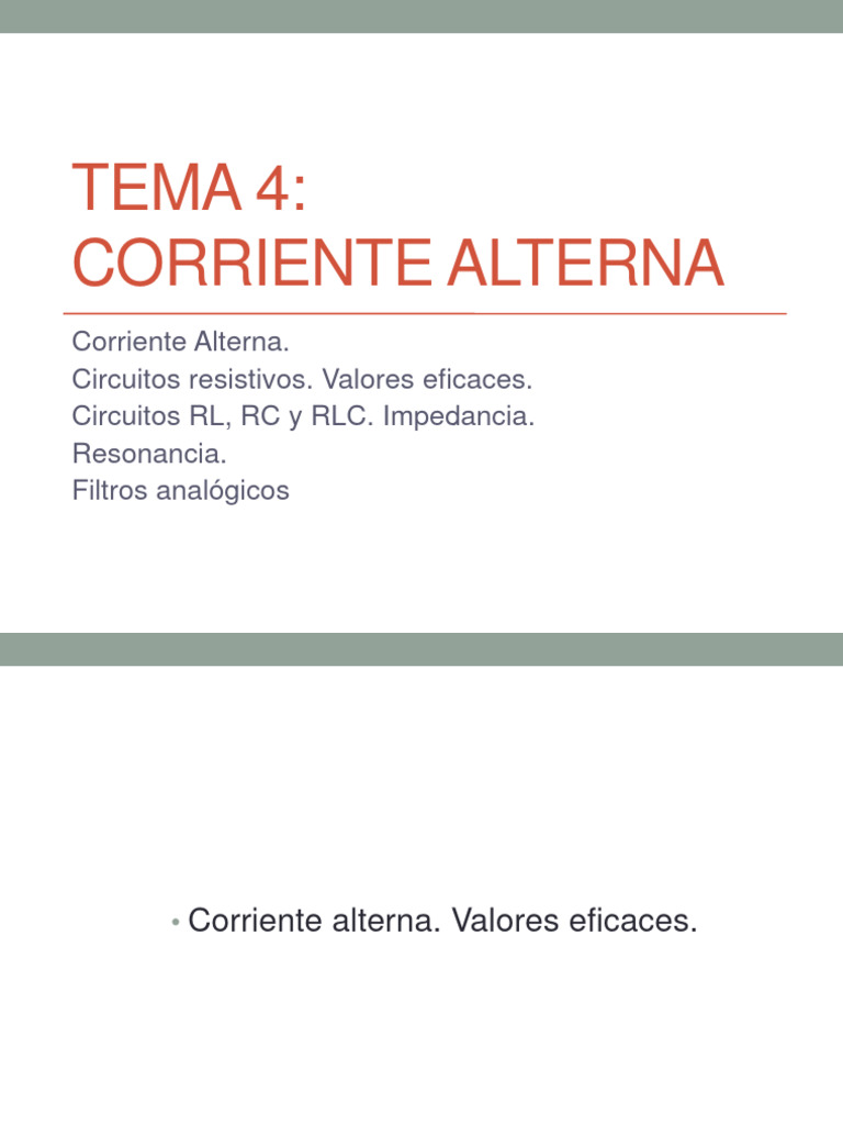 04 Corriente Alterna | PDF | Impedancia eléctrica | Energia electrica