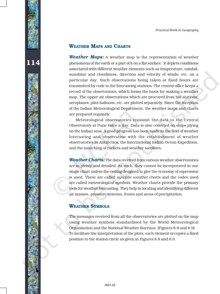 Weather Maps And Synoptic Charts Pdf Weather Contour Line