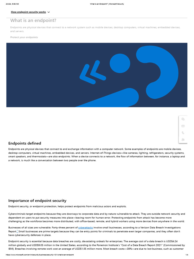 What Is an Endpoint_ _ Microsoft Security | PDF | Security | Computer ...