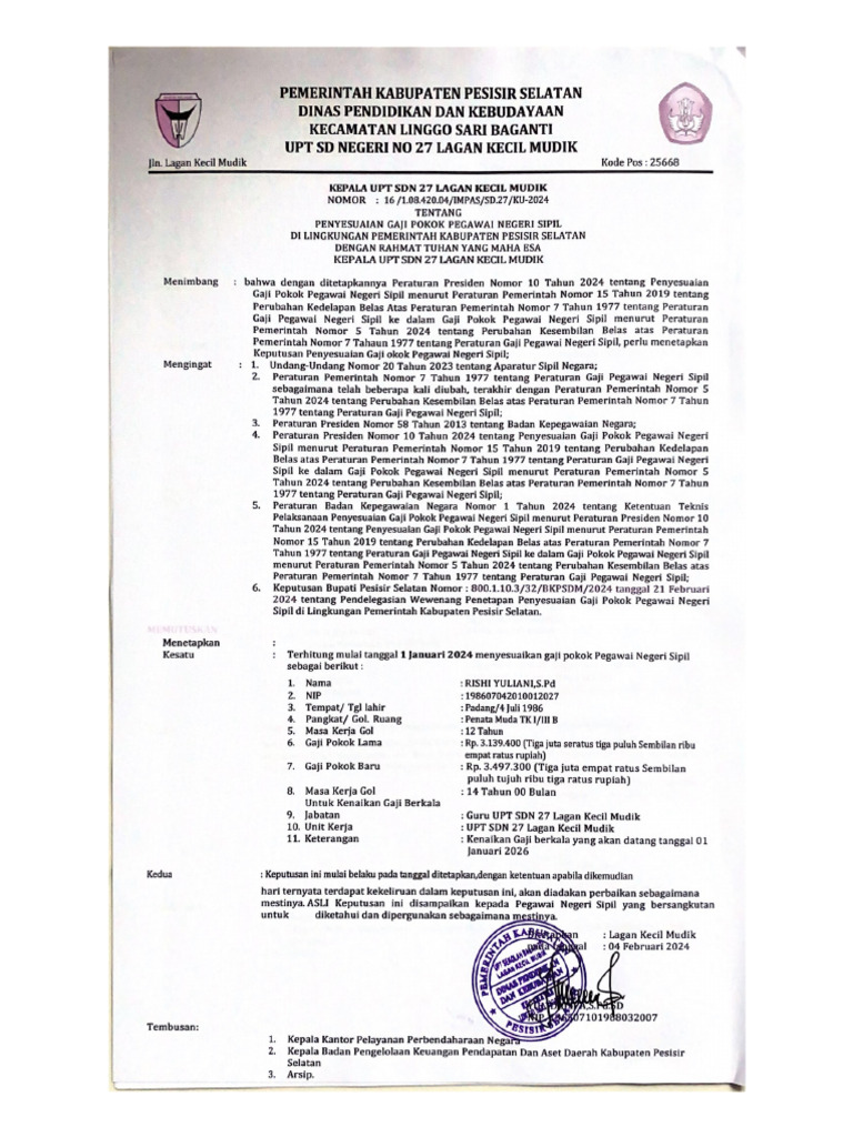 Pemerintah Kabupaten Pesisir Selatan 7 | PDF