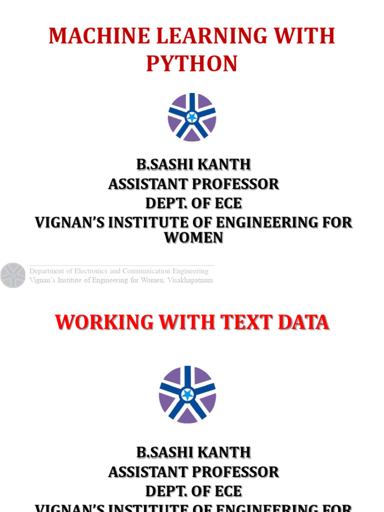 Machine Learning With Python - Unit-5 | PDF | Machine Learning | Applied Mathematics