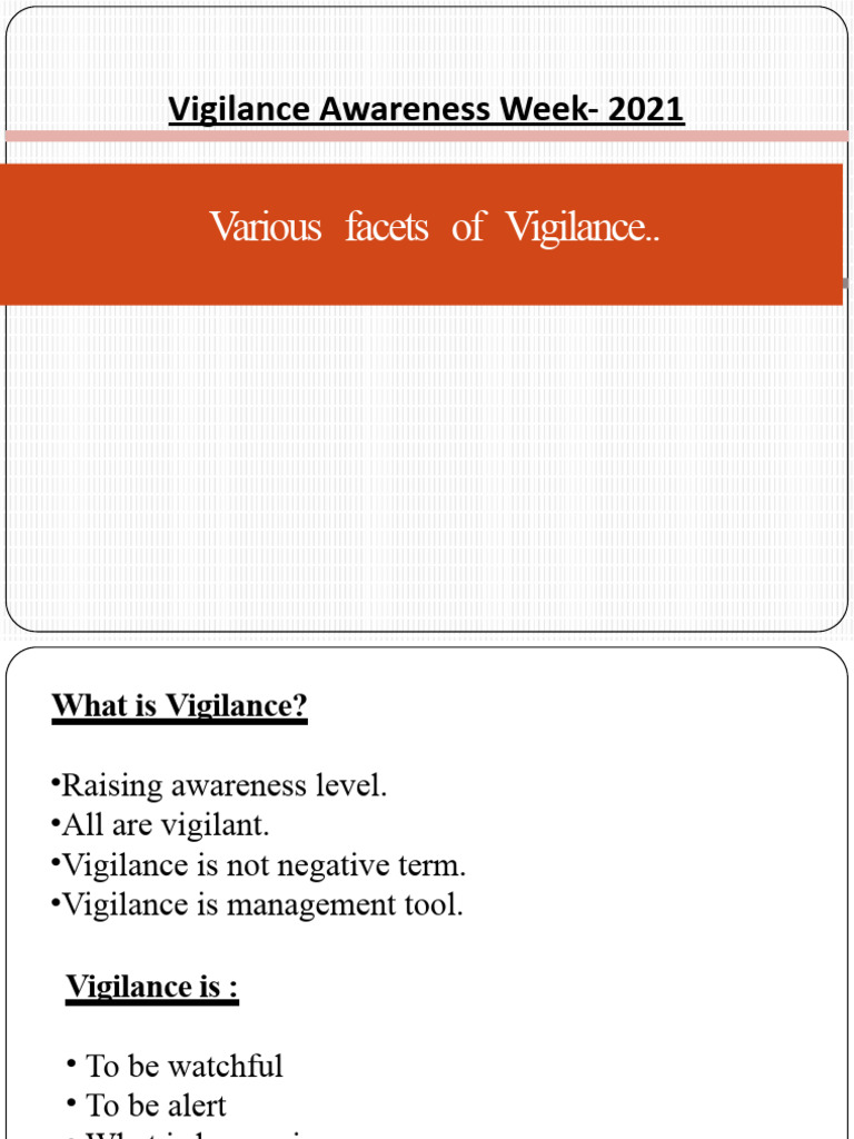 Understanding Vigilance Awareness 2021 | PDF | Corruption | Integrity