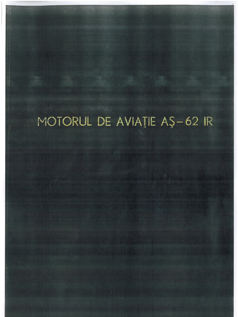 Motorul de Aviatie AȘ-6 IR | PDF