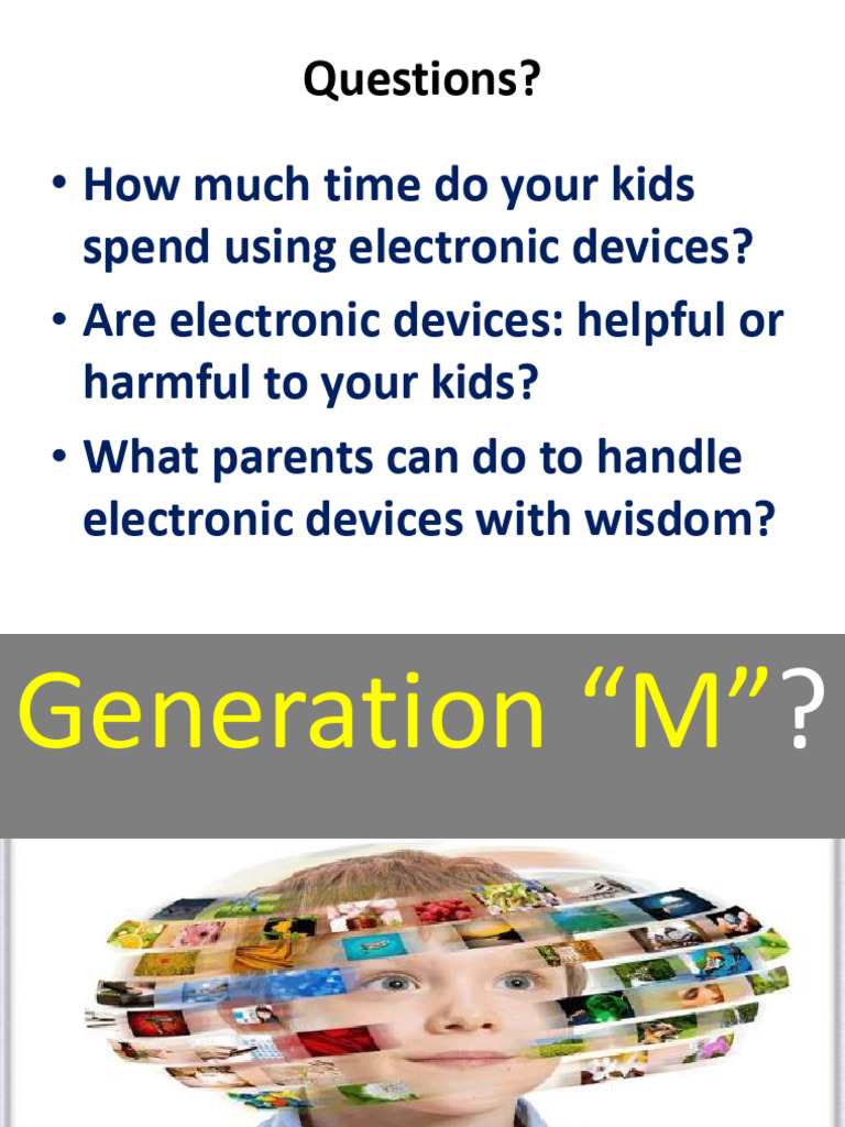 Impact of Electronics on Kids | PDF | Wellness