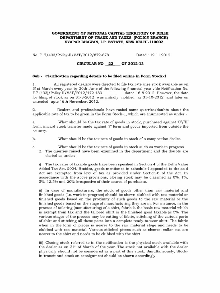 Circular 22 | PDF | Taxes | Value Added Tax