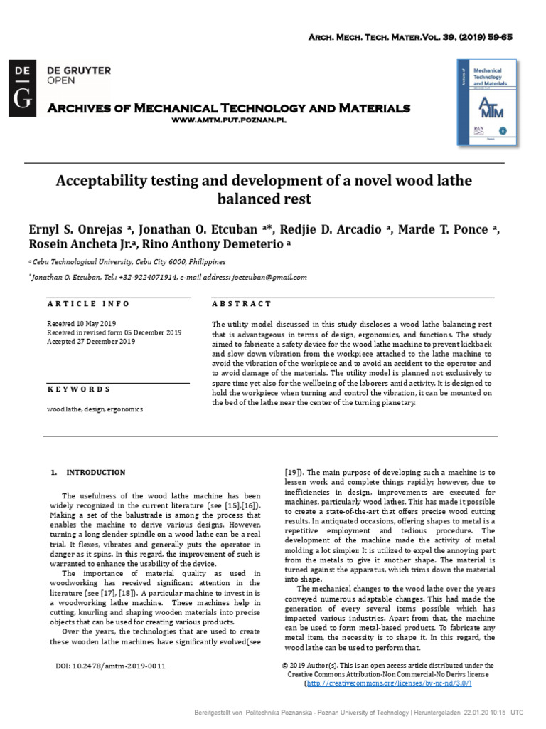 Acceptability Testing and Developme | PDF | Screw