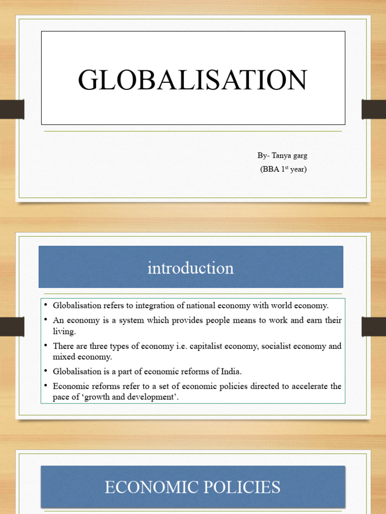 Globalisation | PDF | Outsourcing | Globalization