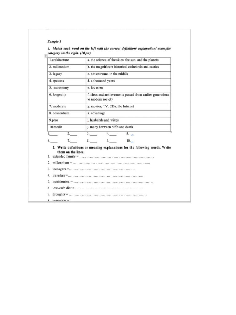 Exam Sample - Reading | PDF