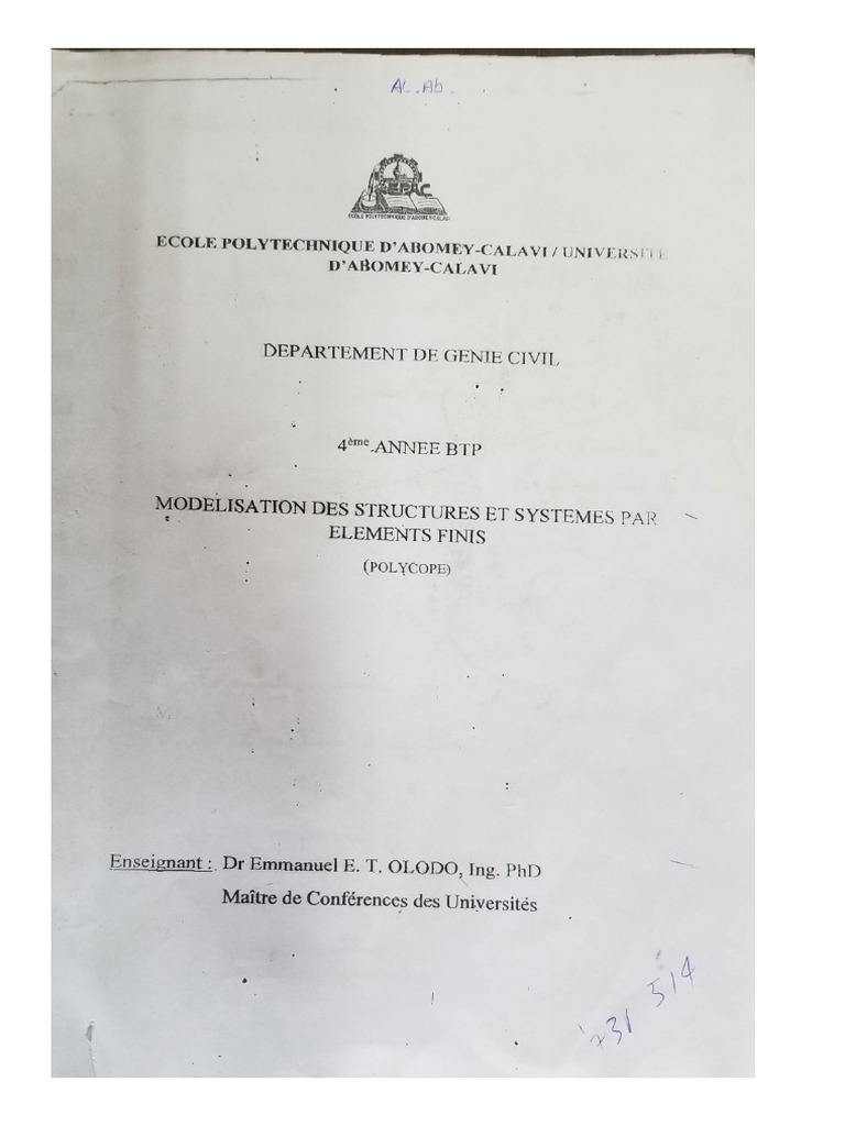 Modelisation Cours Passé | PDF