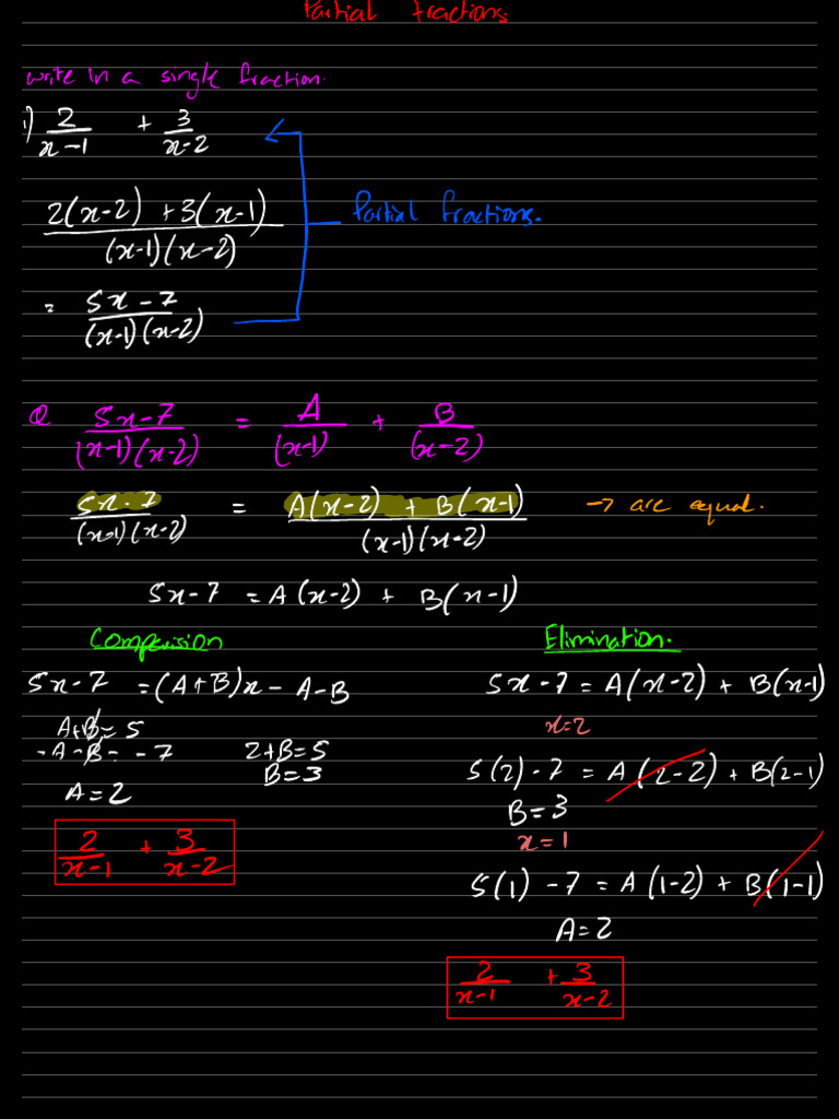 Partial Fractions | PDF