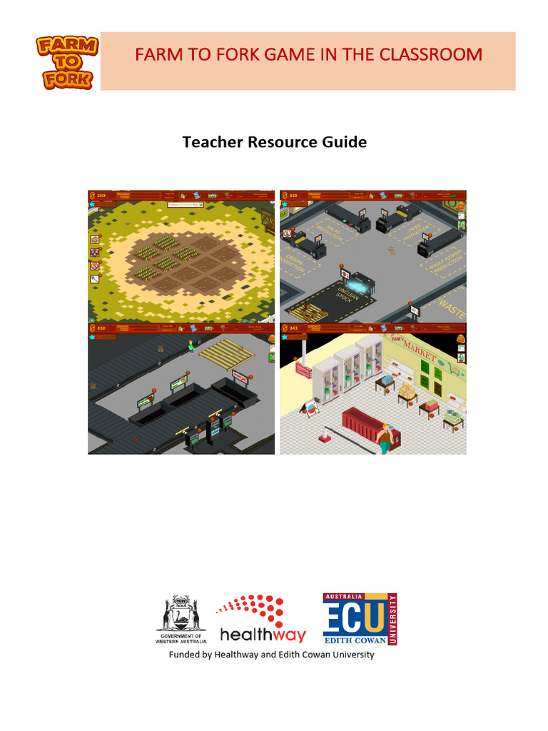 Farm to Fork Classroom Game Guide | PDF | Sustainability | Soil
