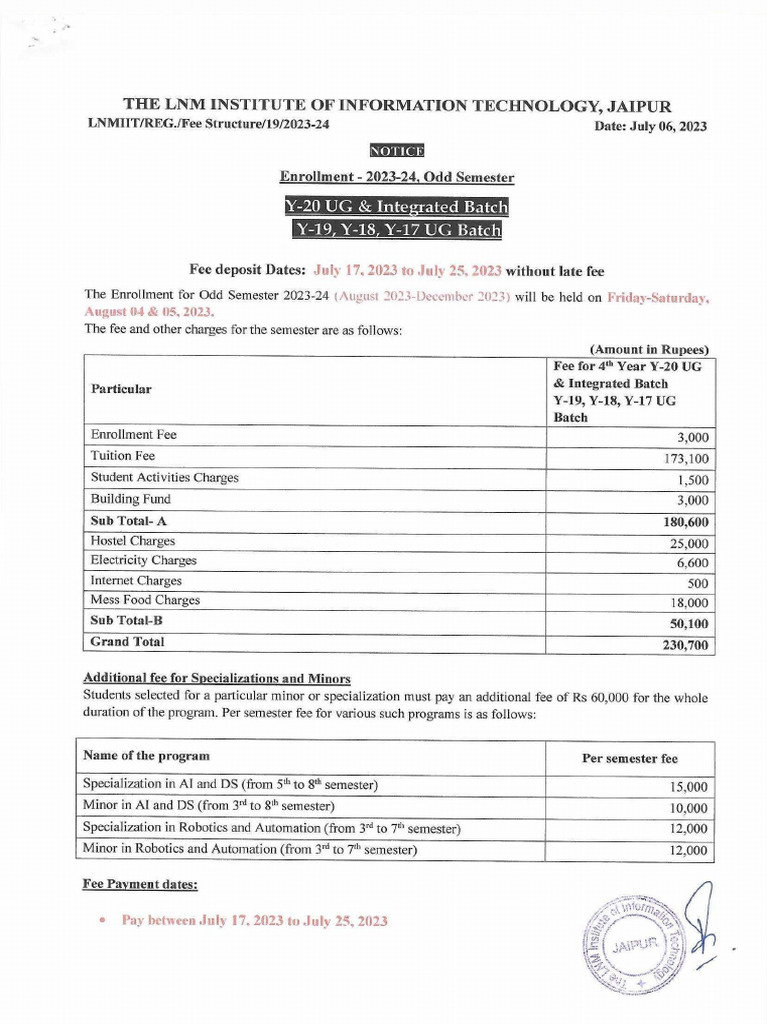 Y-20 UG & Integrated, Y-19,Y-18, Y-17 UG Barch | PDF