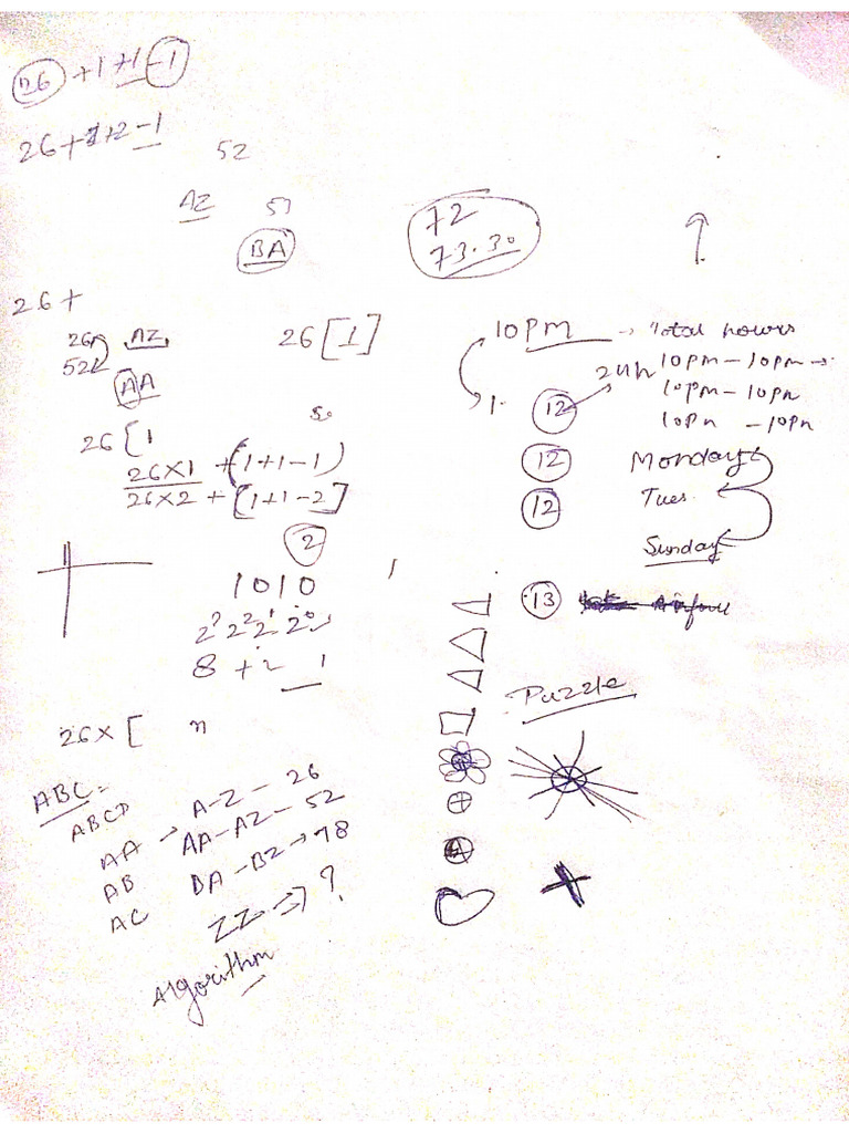 Shobhit Compro rough sheet | PDF
