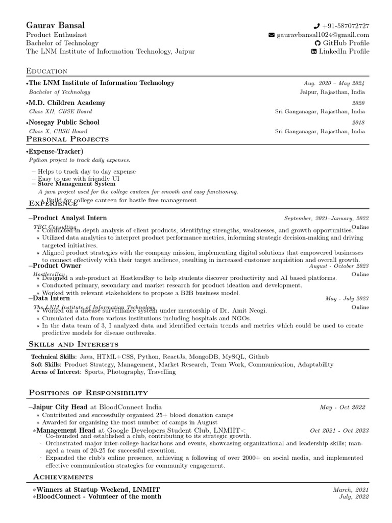 70+ ATS Rating Resume Template | PDF | Marketing Research | Business