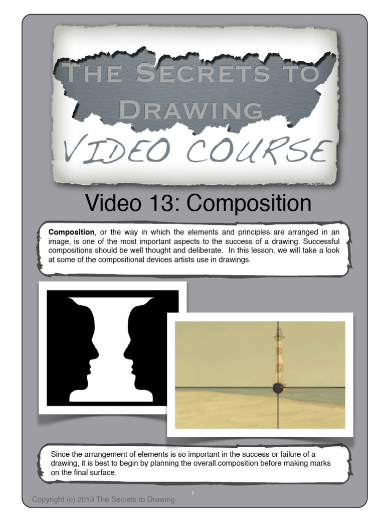 The Secrets To Drawing Composition Video 13 | PDF | Composition (Visual ...