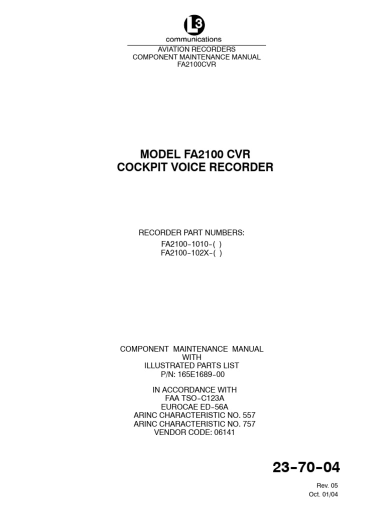 CVR Ulb Test Procedure | PDF | Electrostatic Discharge | Flight Recorder