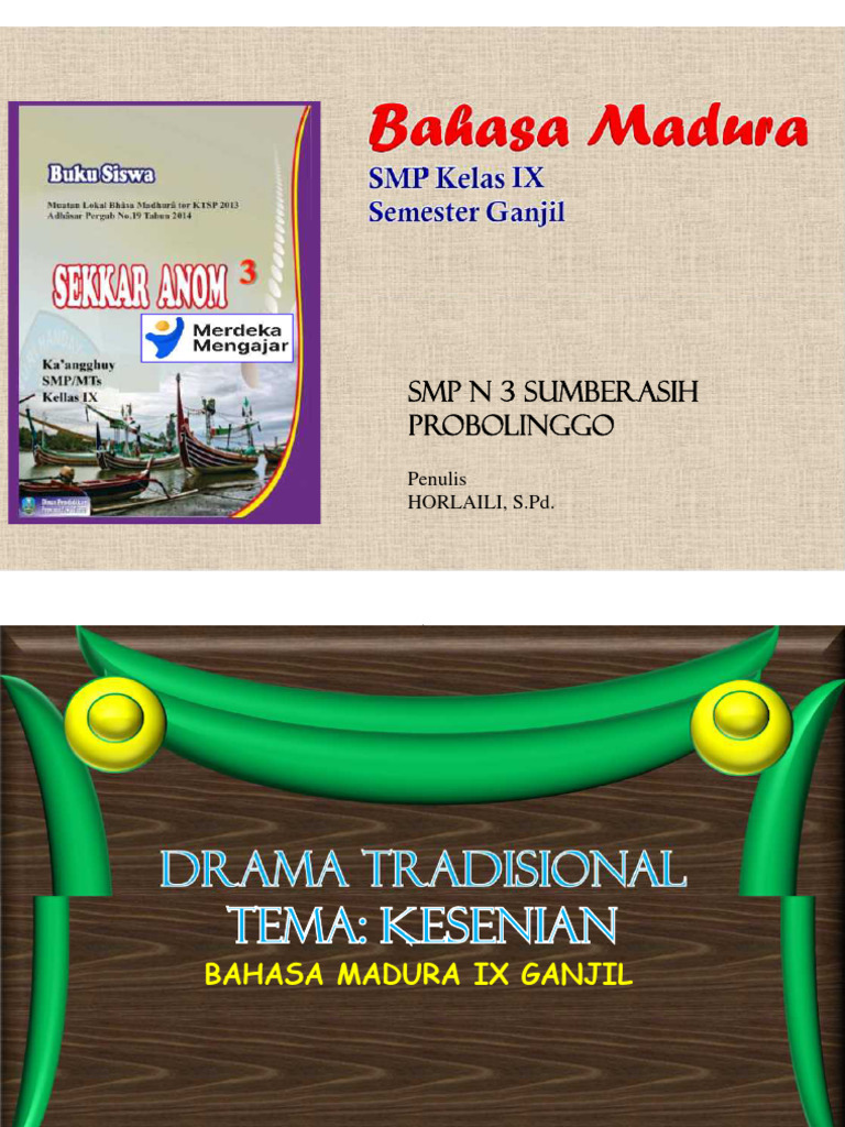 3.Bhs Madura k9 Drama Tradisional | PDF