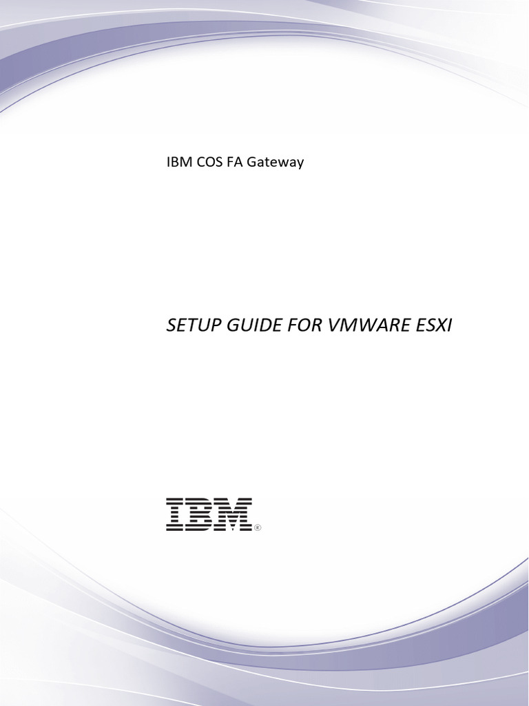 Ibm Cos Fa Gateway Setup Guide Esxi Pdf Computer File Gateway Telecommunications
