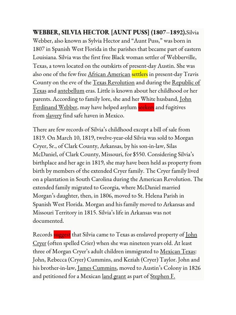 Aunt Puss | PDF | North America | Racism