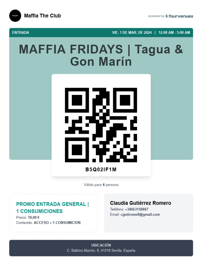 Maffia Fridays en Sevilla: Entrada y Reglas | PDF | Justicia | Crimen y ...