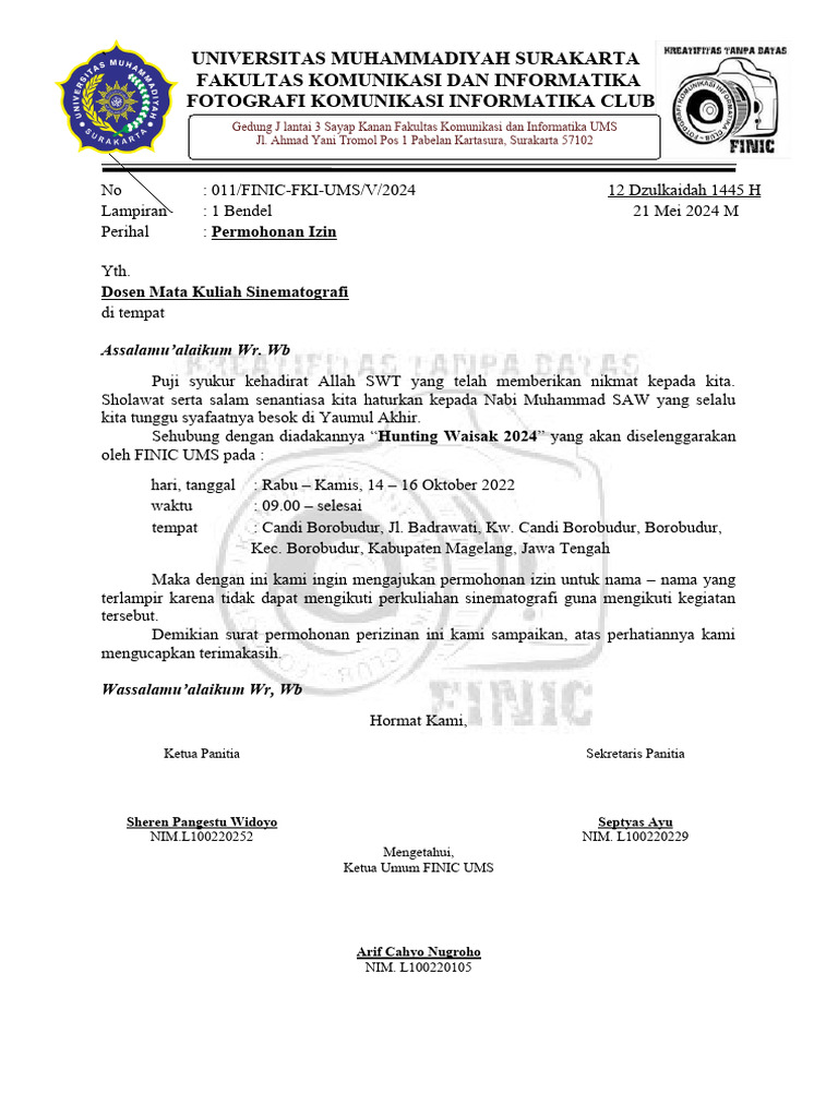 Surat Perizinanan EIC | PDF