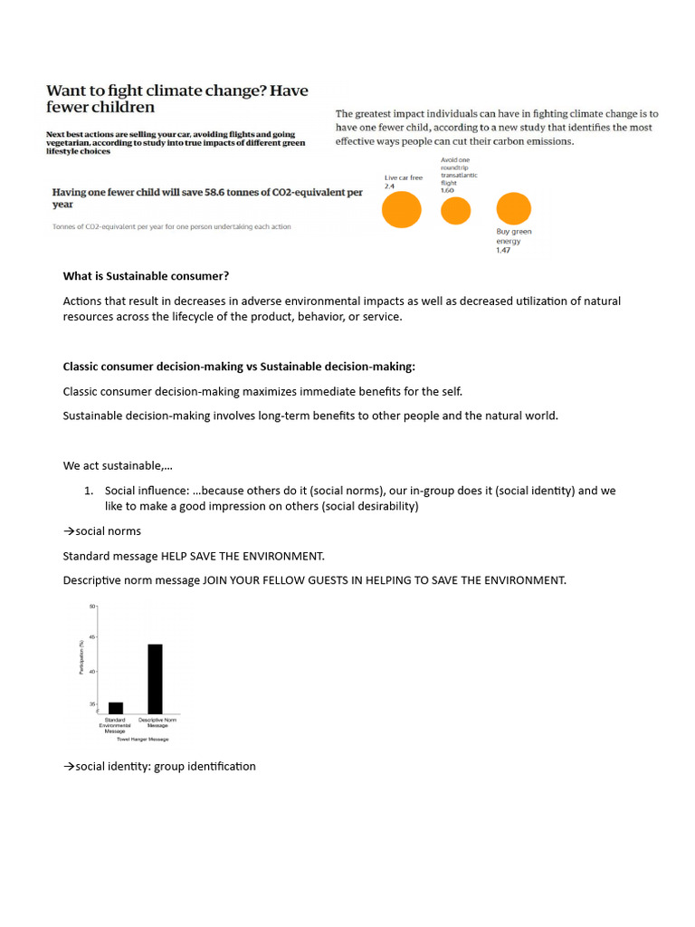 What Is Sustainable Consumer 2 Pdf Behavior Decision Making