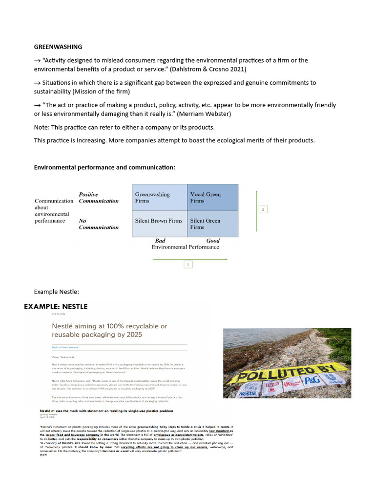 GREENWASHING | PDF | Sustainability | Economies