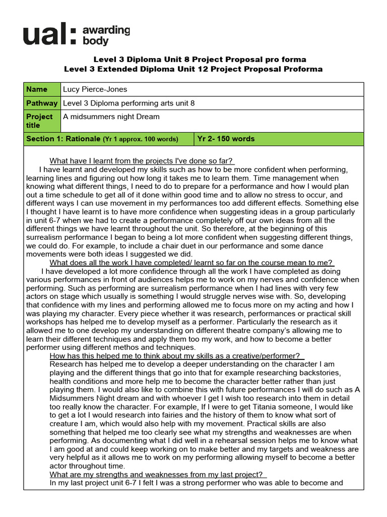 Lucy Pierce - Jones Ual Proposal | PDF | Decision Making