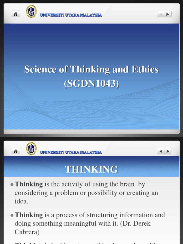 Week 2 Lect1 Thinking Lecture Slides | PDF | Intuition | Knowledge