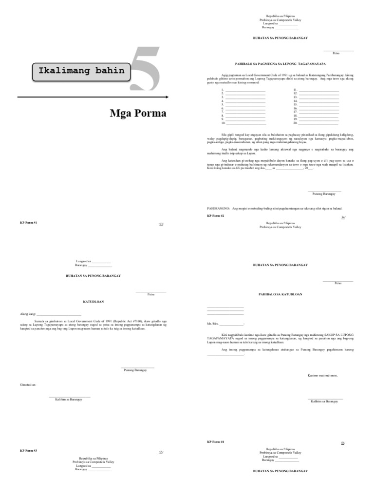 KP Form All | PDF