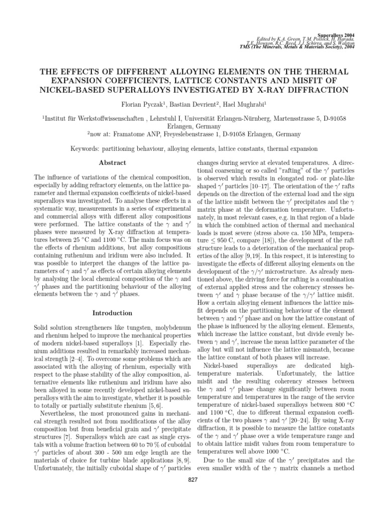 Misfit Changes With Temprtatues in SAs | PDF | Dislocation | Materials Science