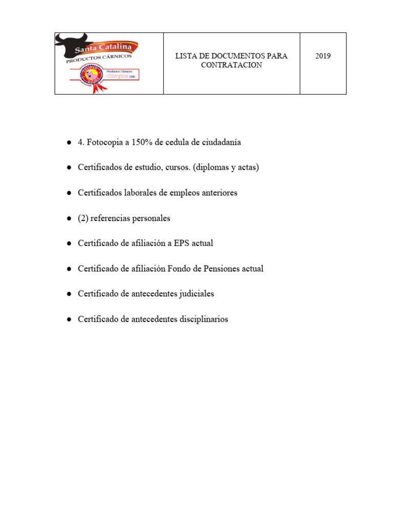 DOCUMENTOS DE INGRESO | PDF
