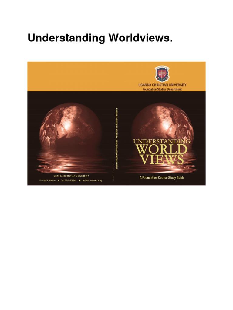 Understanding Competing Worldviews | PDF | Soul | Lecture