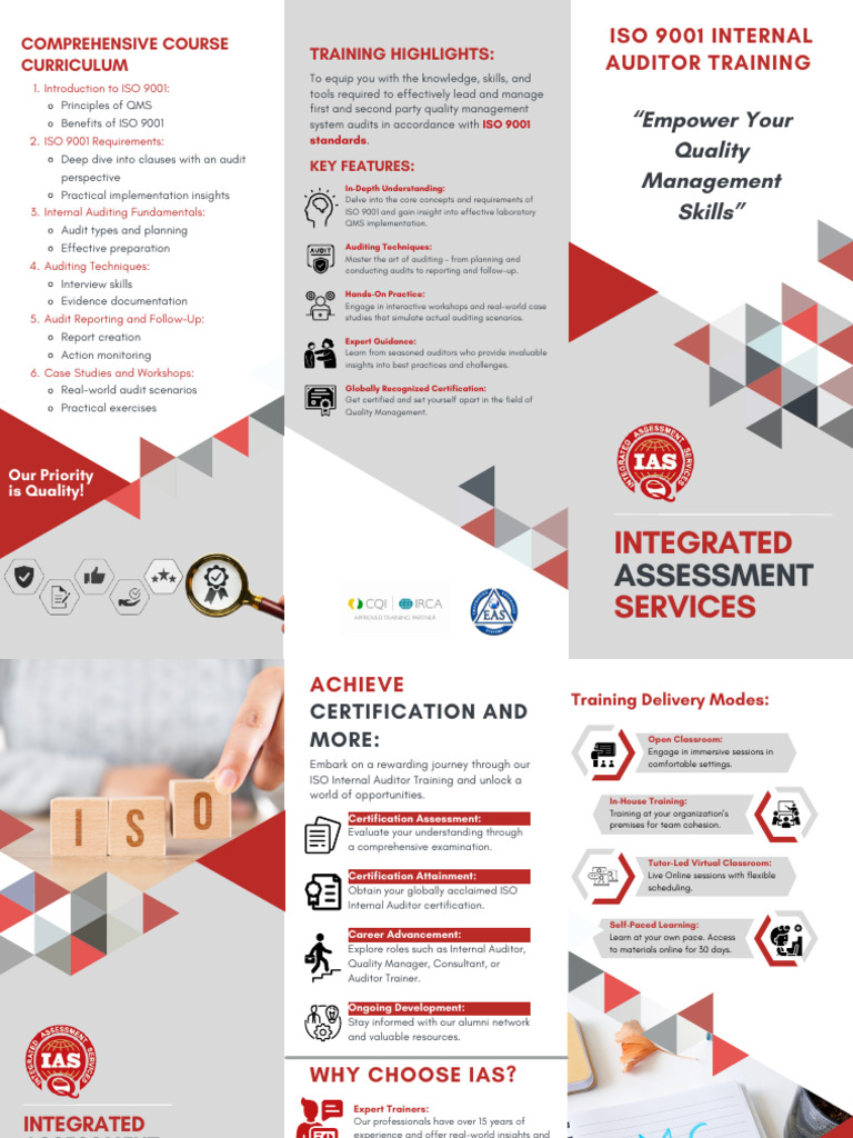 ISO 9001 Internal Auditor Training | Download Free PDF | Audit | Iso 9000