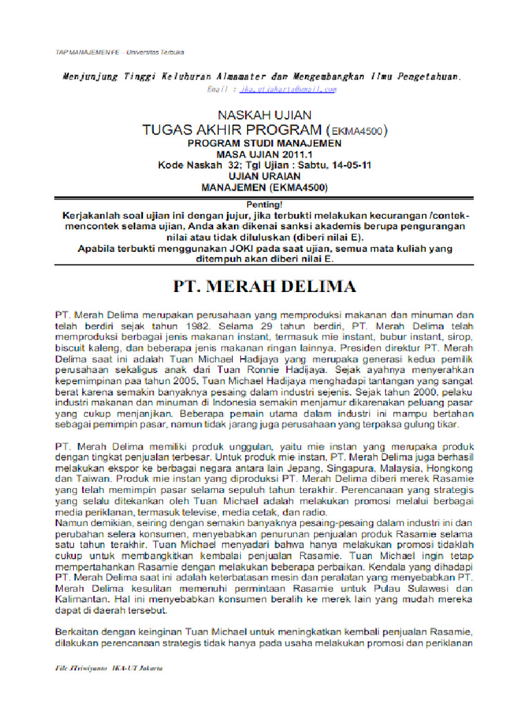 Latihan Soal TAP 1 | PDF