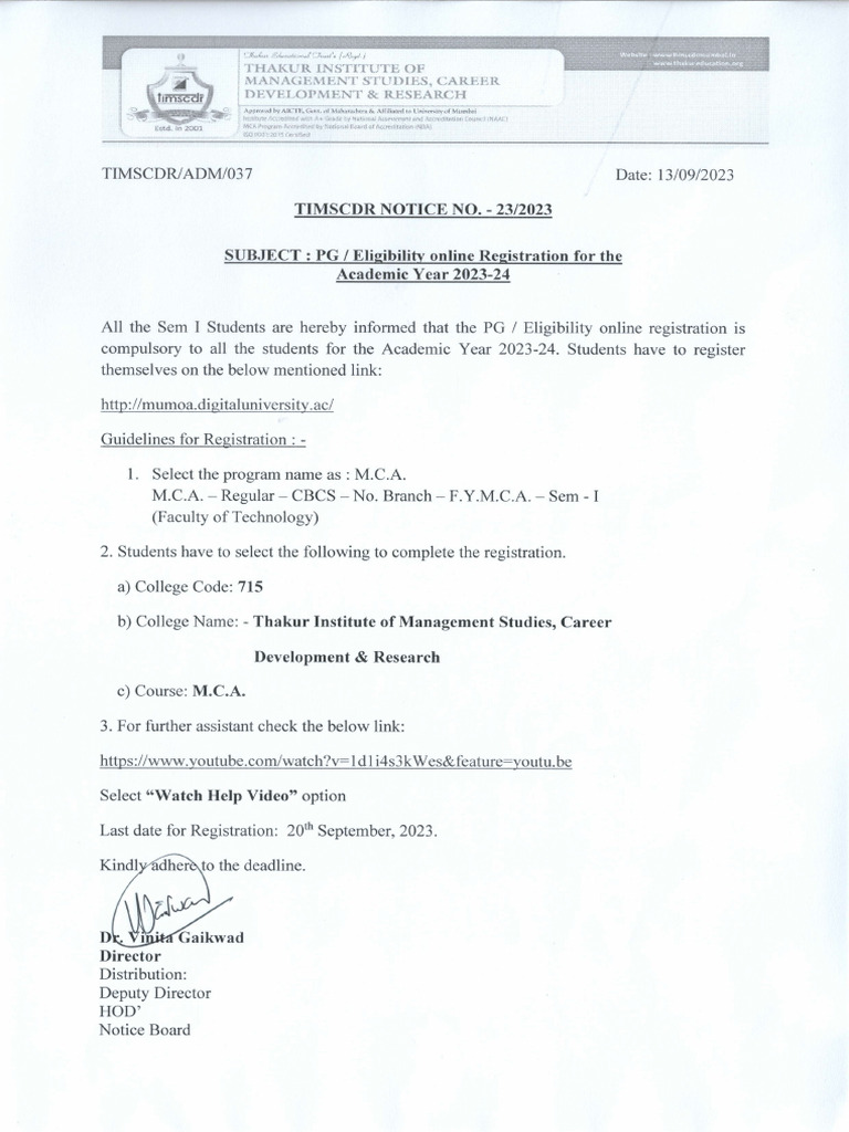 Eligibility Notice | PDF