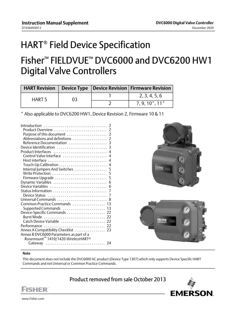 im-supplement-hart-field-device-specification-dvc6000-dvc6200-hw1 ...