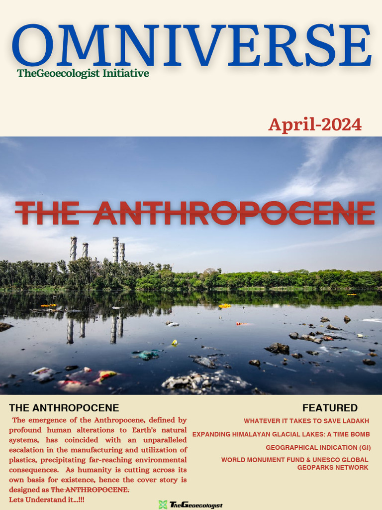April 2024: Anthropocene & Plastic Pollution | PDF | Glacier | Anthropocene