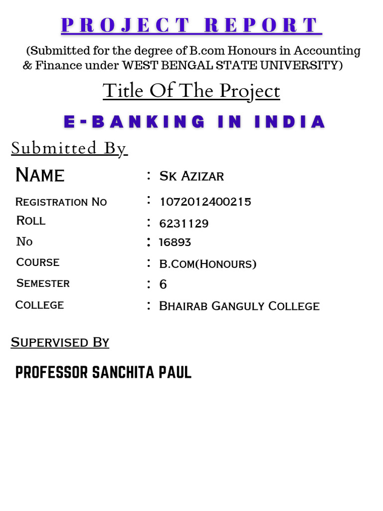 E-Banking Project | PDF | Computer Network | Security