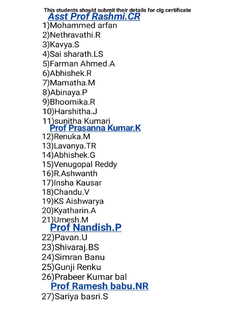 For CLG Certificate | PDF