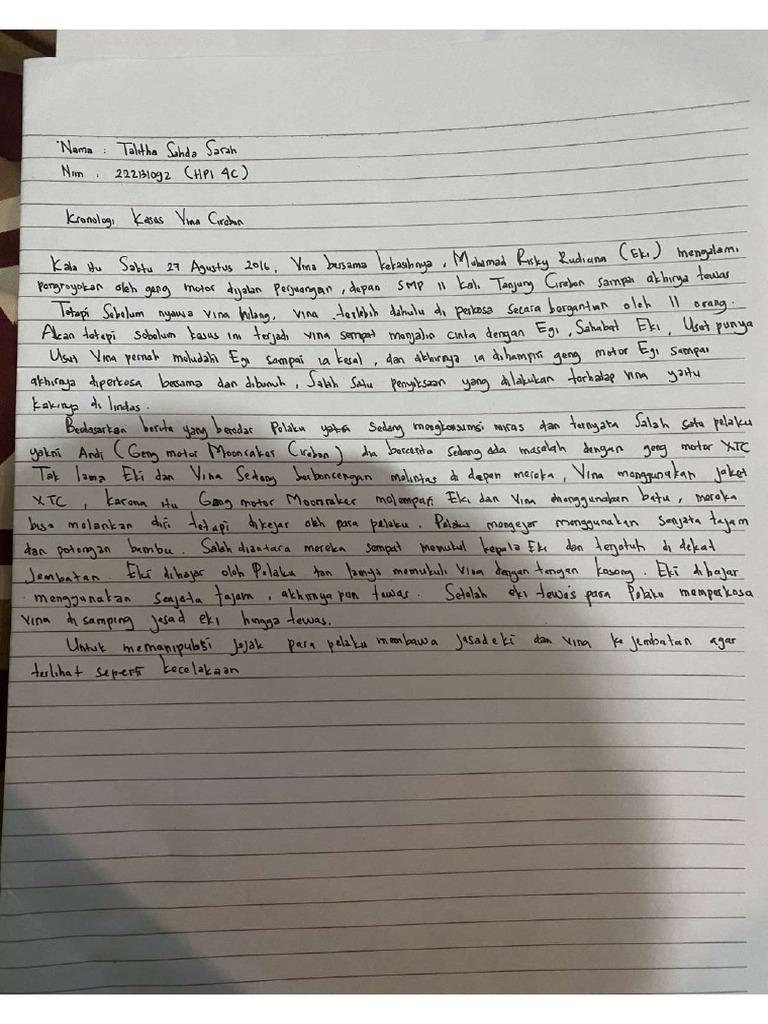 Kriminologi Talitha Sahda Sarah (222131092) | PDF