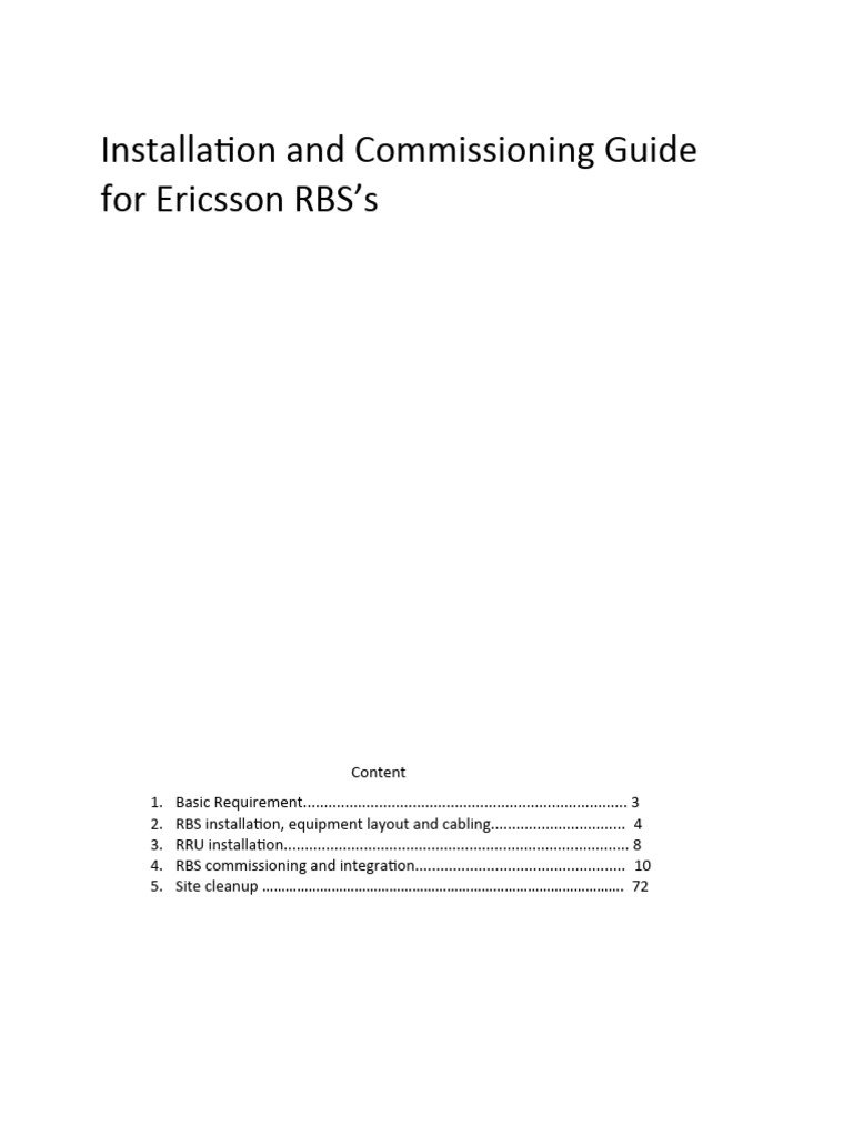 Ericsson RBS Installation Guide | PDF | File Transfer Protocol | Ip Address