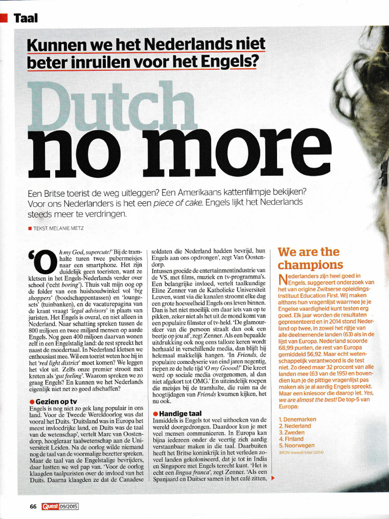Dutch No More (Quest 09-2015) | PDF