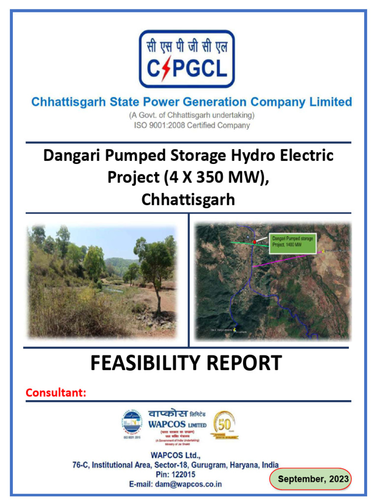 Dangari Pumped Storage Project Report | PDF | Renewable Energy ...