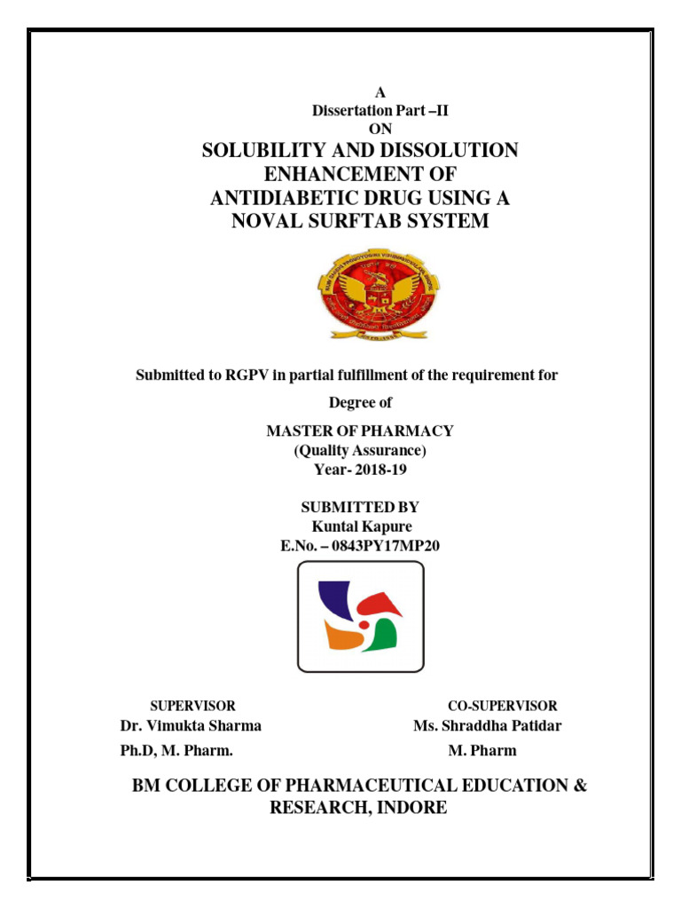 Major Project Kuntal Kapure 23 .02.2022 | PDF | Solubility | Solvation