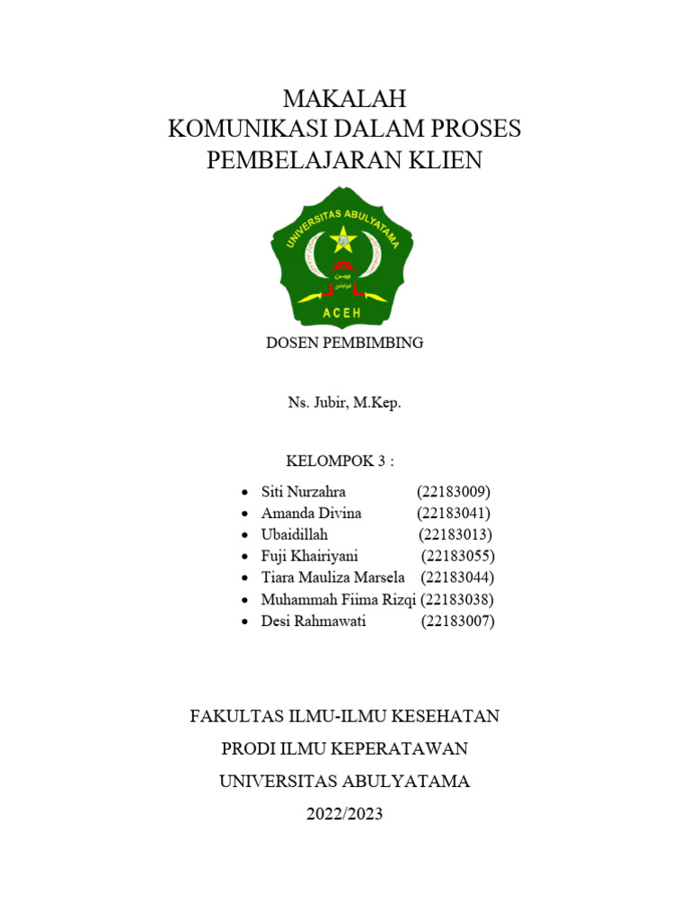 Makalah Promkes KLP 3 | PDF