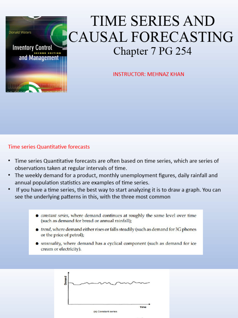 LECTURE 15. TIME SERIES AND CAUSAL FORECASTING | PDF